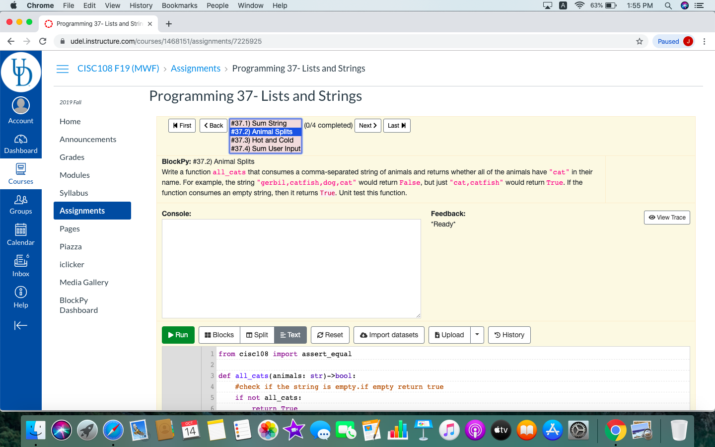 Chrome File Edit View History Bookmarks People Window | Chegg.com