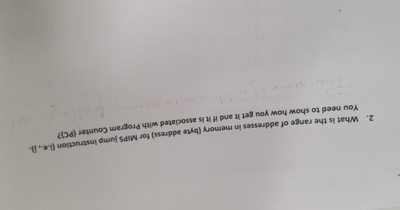 Solved 2. What is the range of addresses in memory (byte | Chegg.com