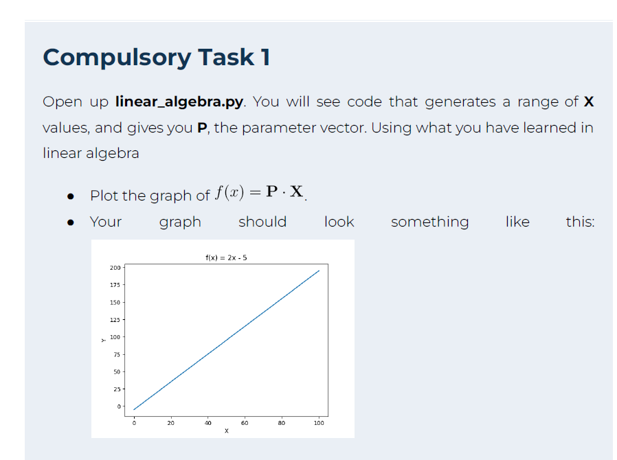 Solved Open up linear_algebra.py. You will see code that | Chegg.com