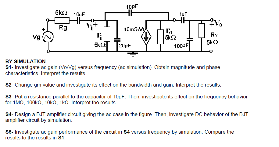 Solved USE LTSPICE FOR SIMULATION AND SHOW THE CIRCUIT USE | Chegg.com