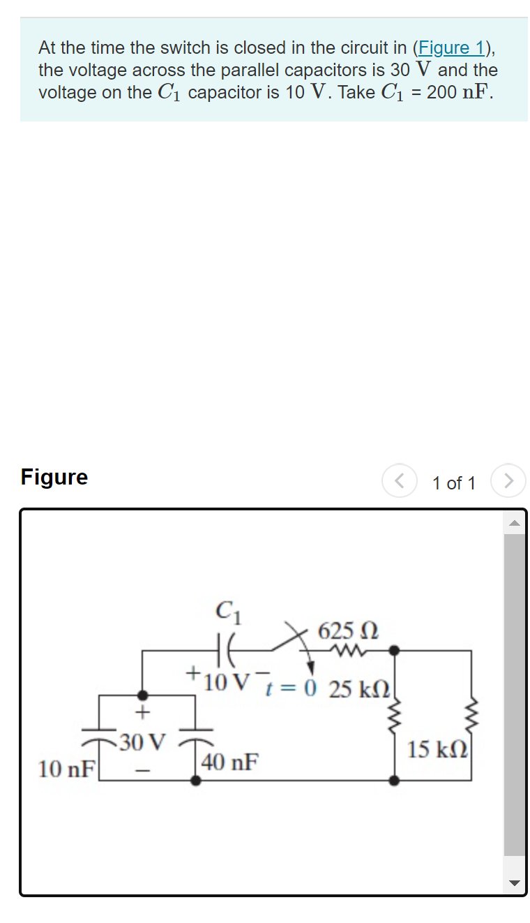 Solved At the time the switch is closed in the circuit in | Chegg.com
