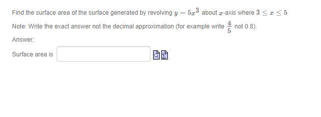 Solved Find the surface area of the surface generated by | Chegg.com