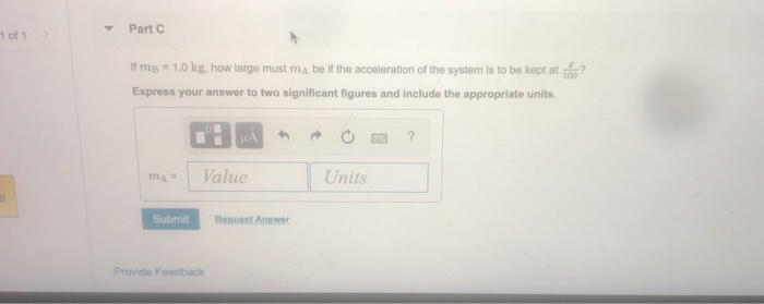 Solved Constants A block with mass mA 15.0 kg on a smooth | Chegg.com