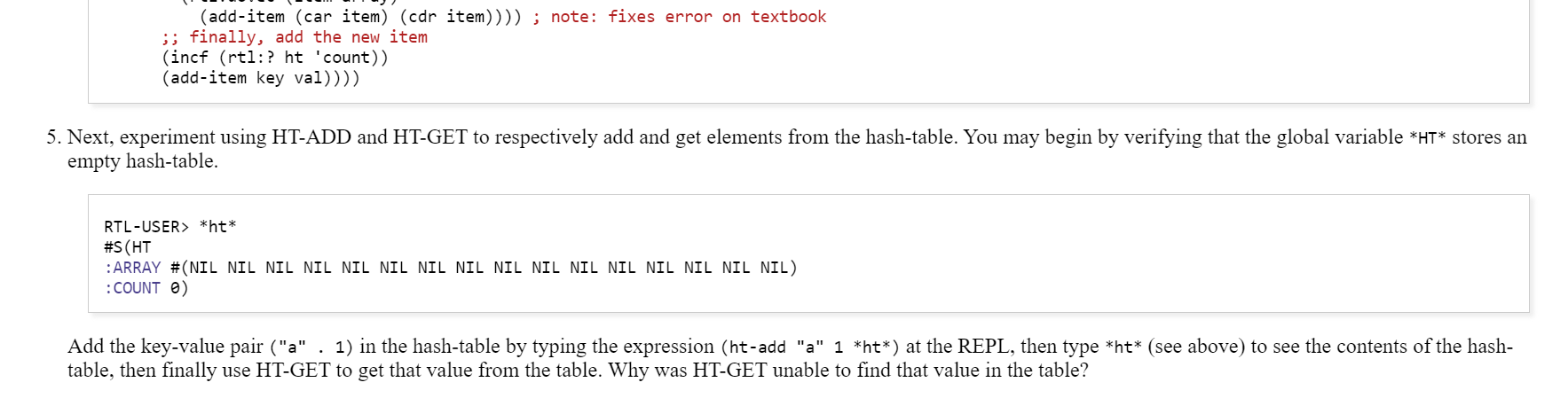 lab07 v Lab07 - Hash-tables Learning objectives of | Chegg.com