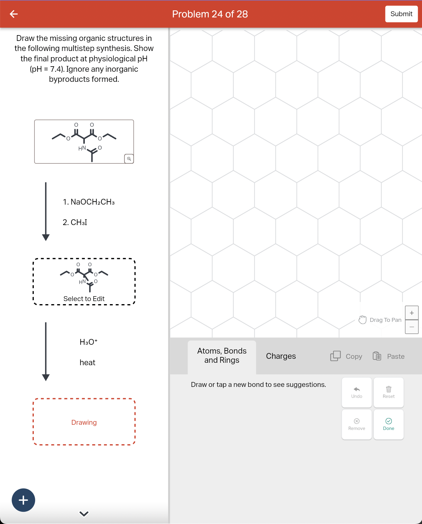 Solved Draw the missing organic structures in the following | Chegg.com
