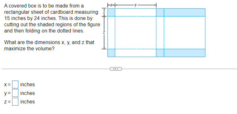 Solved A covered box is to be made from a rectangular sheet | Chegg.com