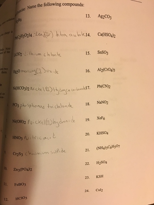 Solved ame the following compounds: 13. A82C0 316 14. | Chegg.com