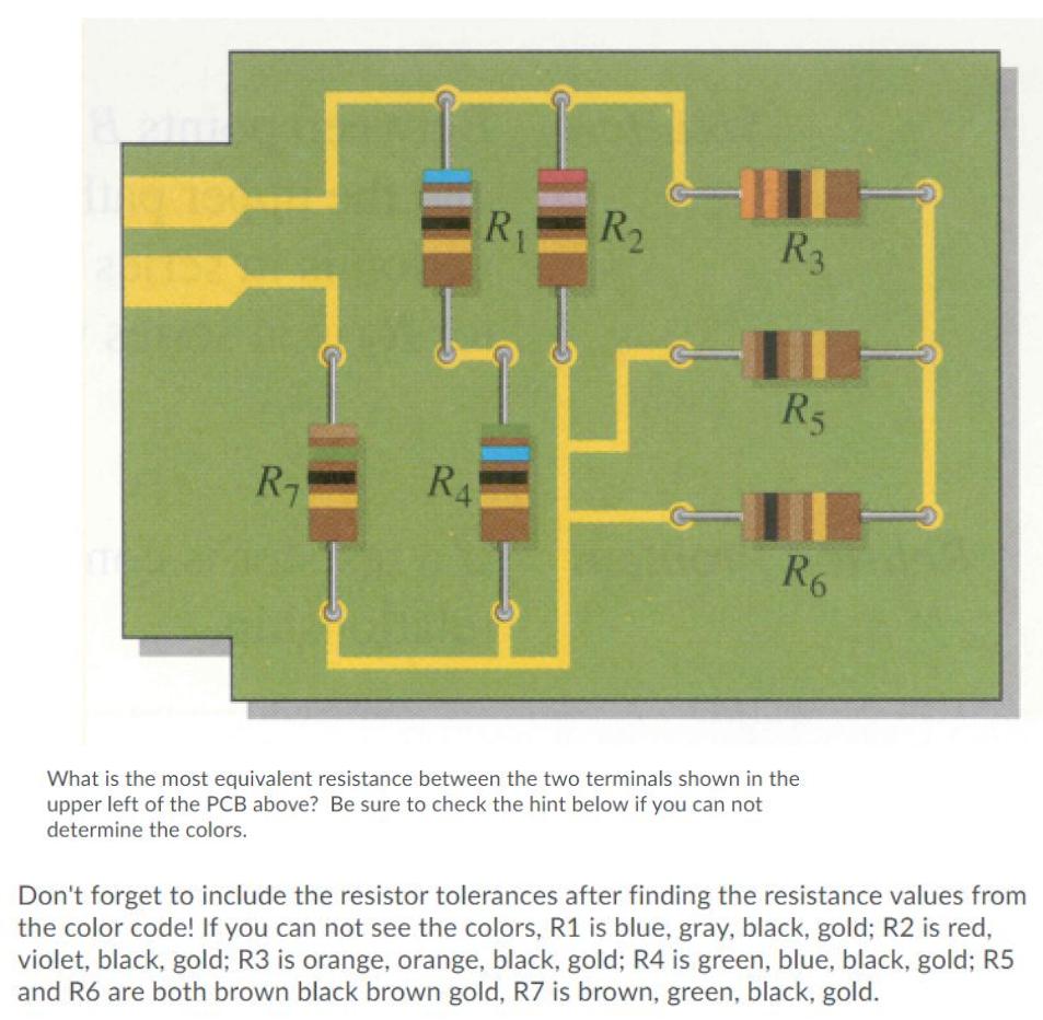 Solved Ri R₂ R3 - R; R7 RA - R6 What is the most equivalent | Chegg.com