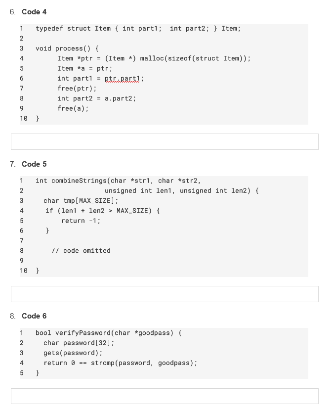 Solved Part 2: Recognize Control Hijacking Vulnerabilities | Chegg.com
