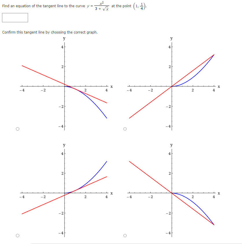 Solved Find an equation of the tangent line to the curve | Chegg.com