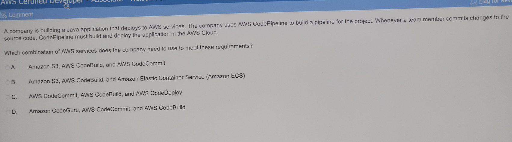 Solved AW Flag of Rev Comment A company is building a Java | Chegg.com
