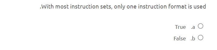 Solved .With most instruction sets, only one instruction | Chegg.com
