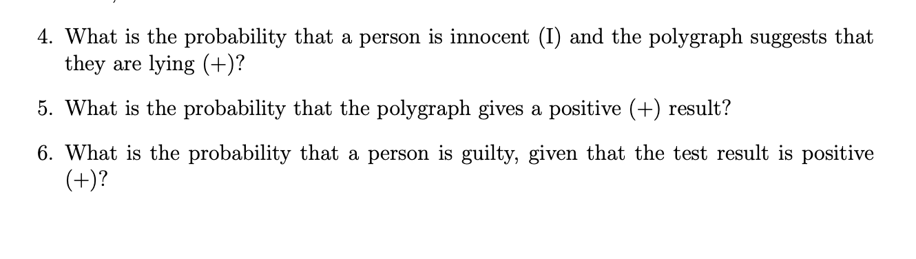 Solved Part 2: Polygraph Test A polygraph is a test that is | Chegg.com