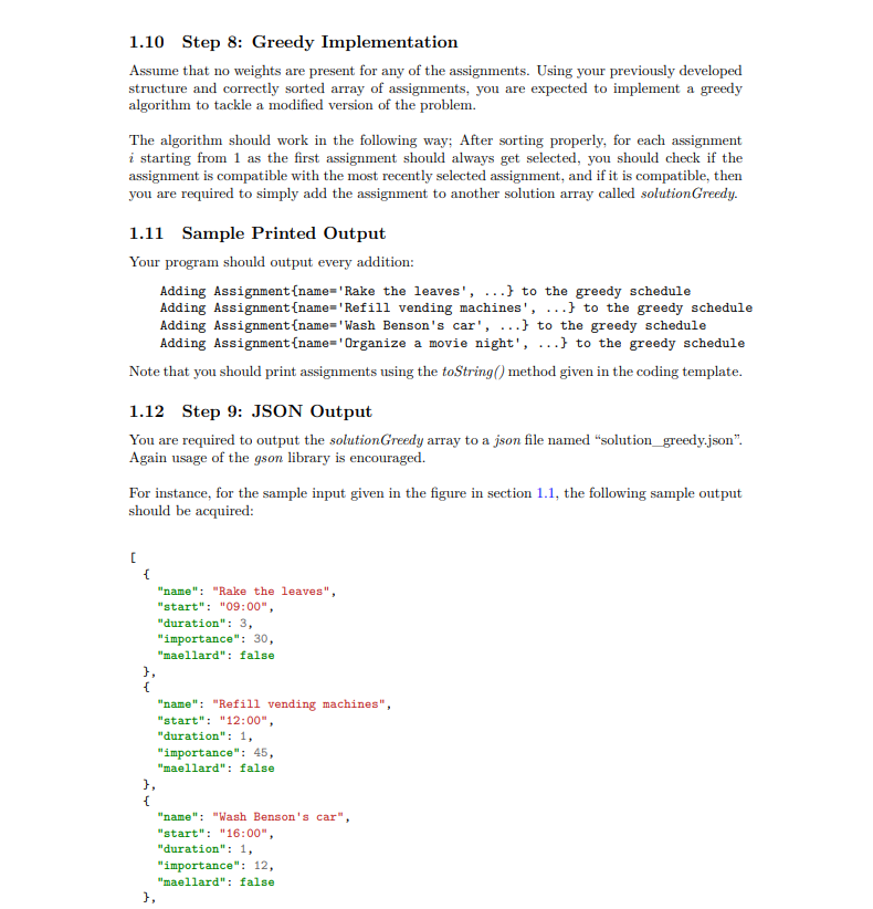 Solved 1 Problem Definition 1.1 Step 1: Reading the Input | Chegg.com