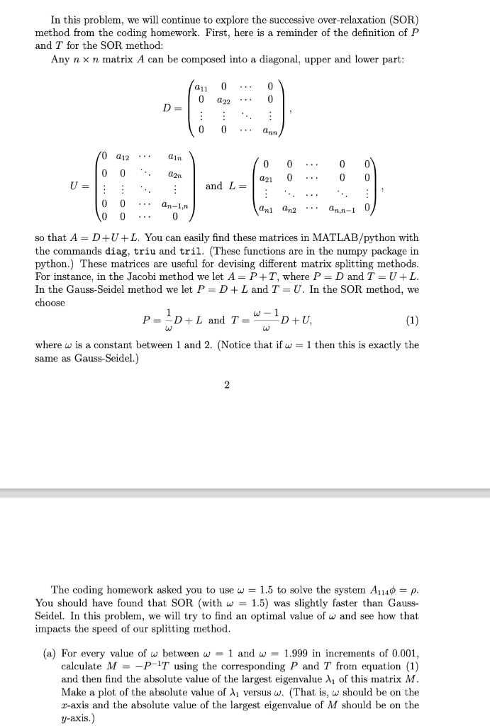 In this problem, we will continue to explore the | Chegg.com