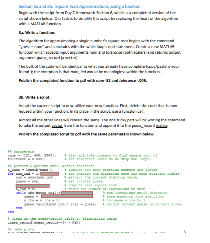 Section 3a and 36: Square Root Approximations, using | Chegg.com