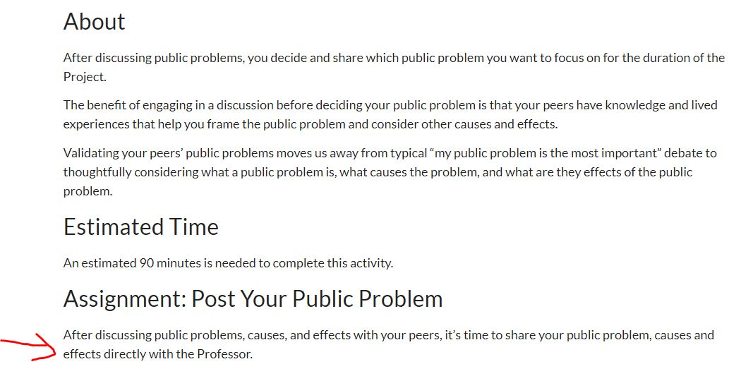 Solved About After discussing public problems, you decide | Chegg.com