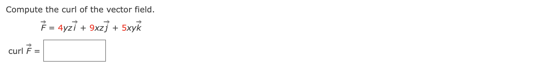 Solved Compute the curl of the vector | Chegg.com