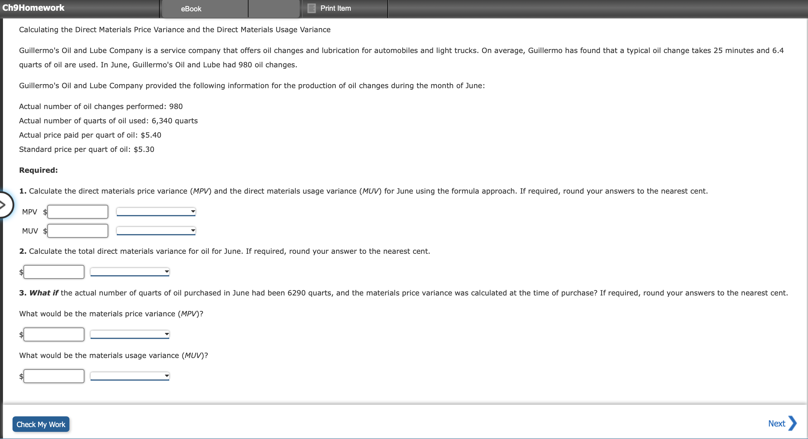 Solved Calculating The Direct Materials Price Variance And Chegg
