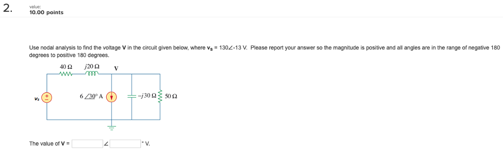 Solved value: 0.00 points Calculate the output current in | Chegg.com