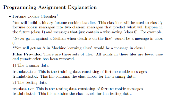 ogramming Assignment Explanation - Fortune Cookie | Chegg.com
