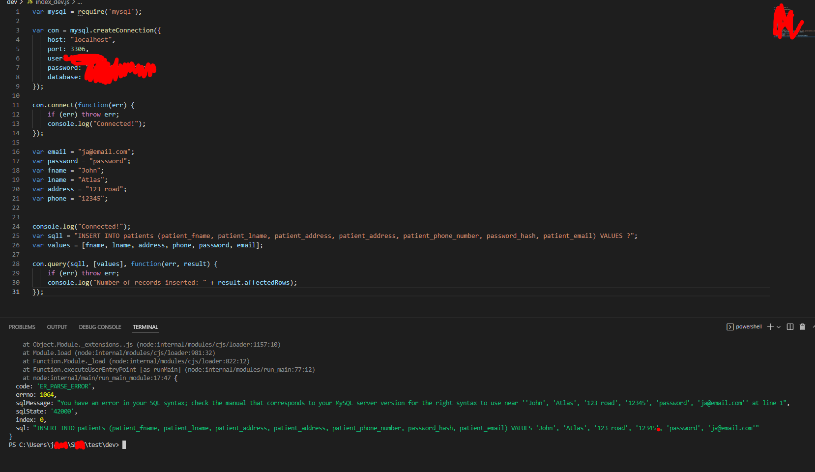Solved Anyone see a problem with what I am trying to do, not | Chegg.com