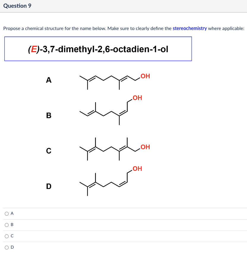 Solved Propose a chemical structure for the name below. Make | Chegg.com