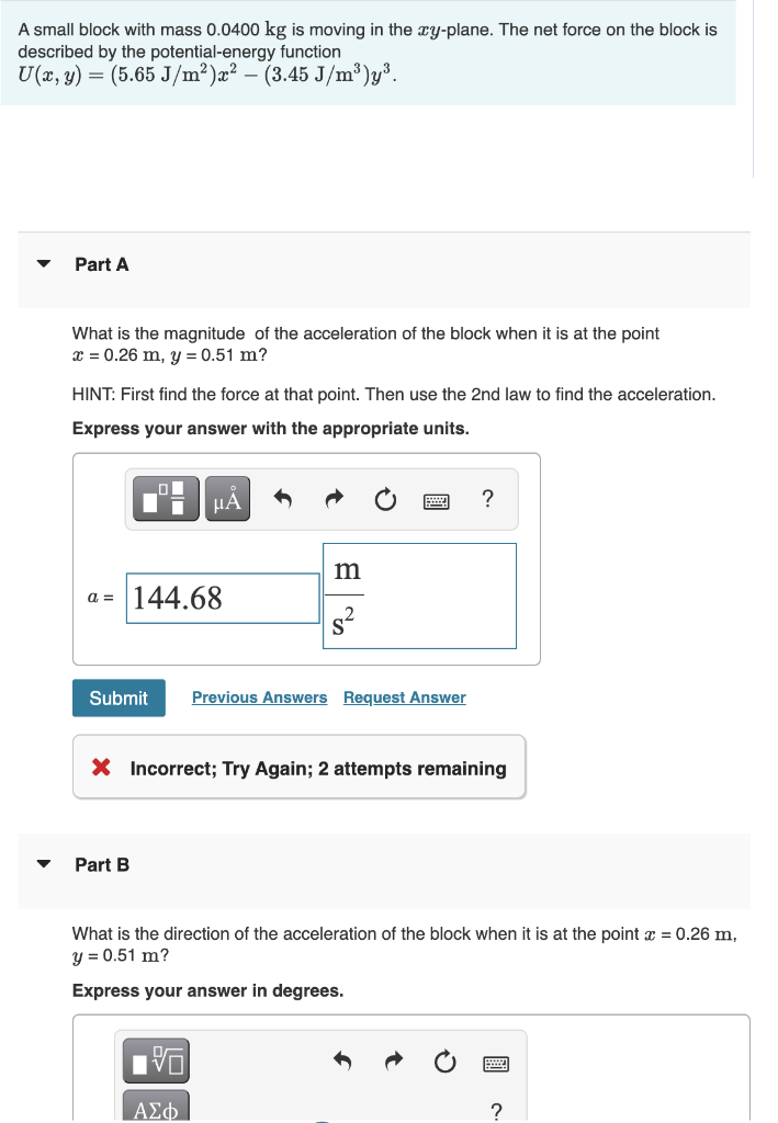 Solved A small block with mass 0.0400 kg is moving in the | Chegg.com