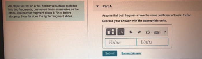 Solved An object at rest on a flat, horizontal surface | Chegg.com