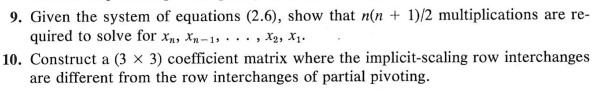 Solved 9. Given the system of equations (2.6), show that n(n | Chegg.com