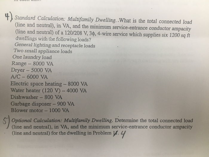 Solved Standard Calculation: Multifamily Dwelling. What is | Chegg.com