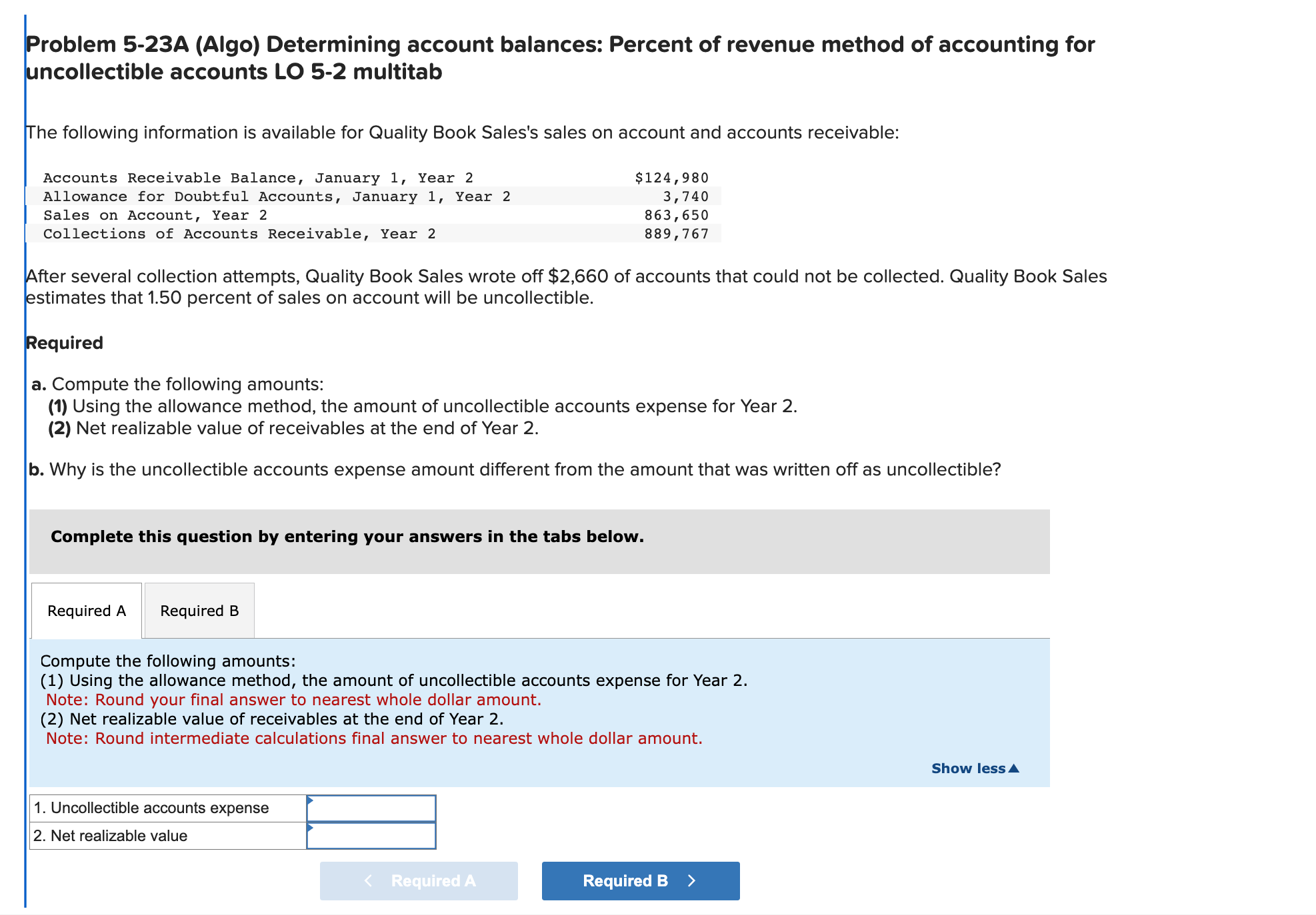 Solved Problem 5-23A (Algo) Determining account balances: | Chegg.com