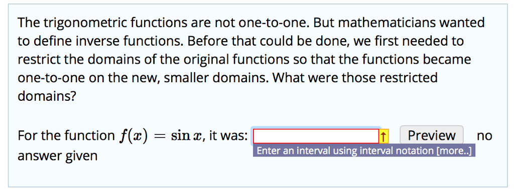 Solved The trigonometric functions are not one-to-one. But | Chegg.com