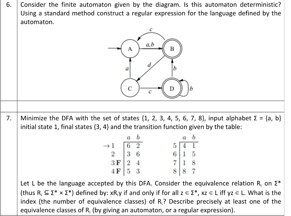 Solved 6.Consider the finite automaton given by the diagram. | Chegg.com