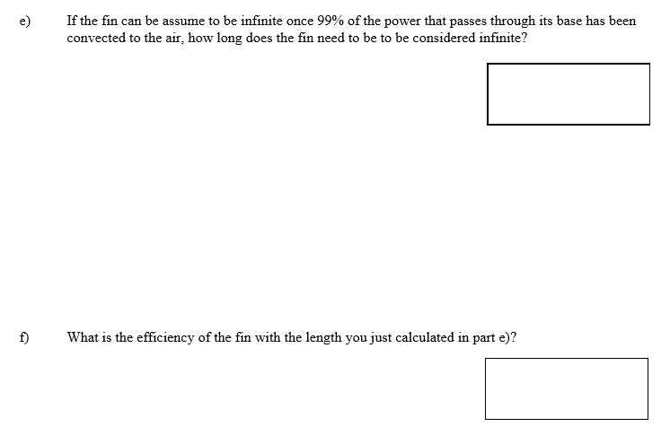 Solved Analyzing a Fin Consider an infinitely long fin with | Chegg.com