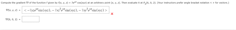 Solved Compute the gradient ∇f of the function f given by | Chegg.com