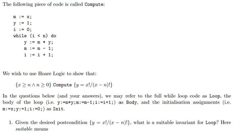 Solved Here Is A Question On Program Correctness Q2 And 3