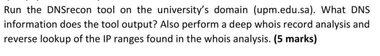 Solved in ethical hacking subject please solve this | Chegg.com