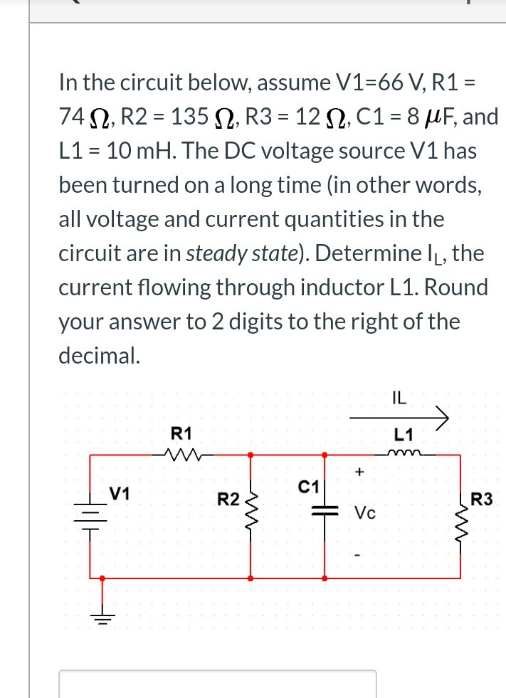 Solved In the circuit below, assume V1=66 V, R1 = 7482, R2 = | Chegg.com