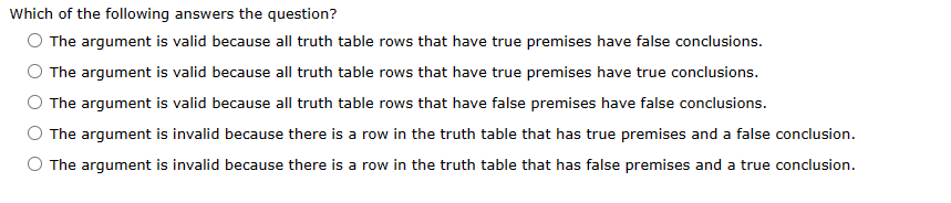 Solved Is the following argument form valid or invalid? | Chegg.com