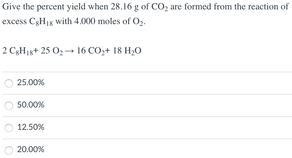 Solved When calculating the excess reactant, we begin with | Chegg.com