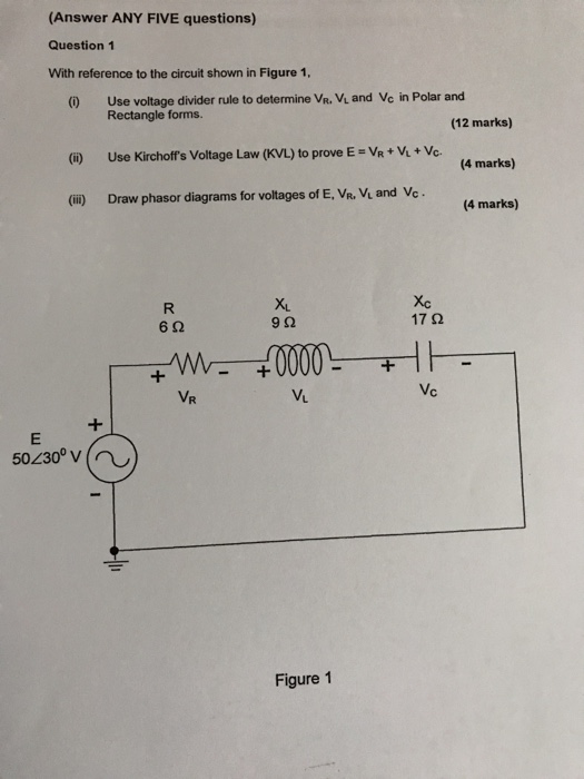 Solved (Answer ANY FIVE questions) Question 1 With reference | Chegg.com