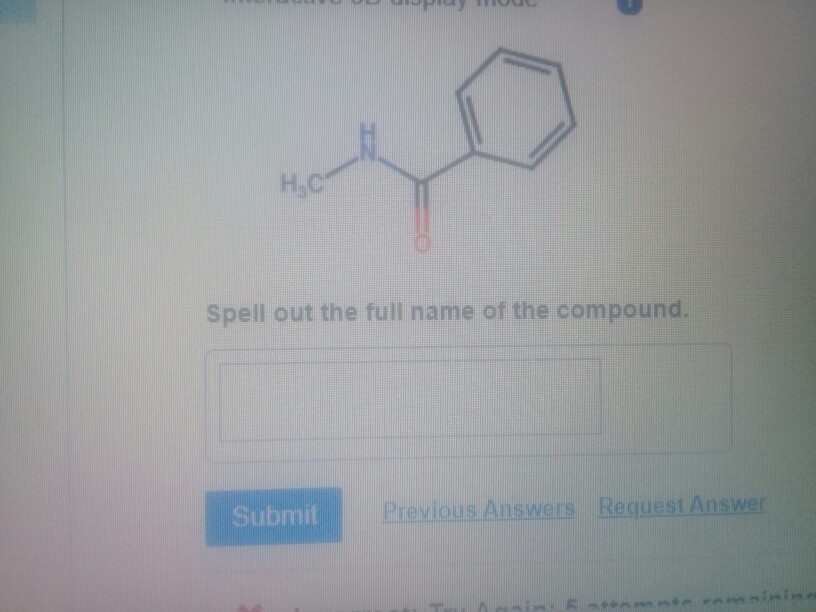 Solved Interactive 3D display mode HC Spell out the full | Chegg.com