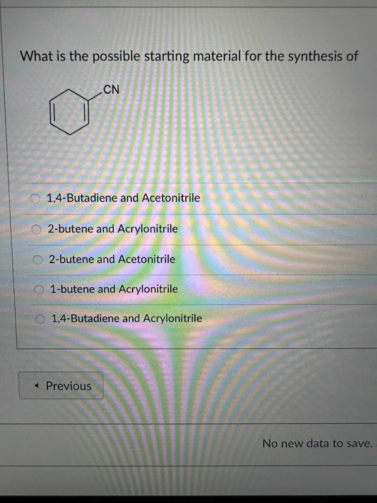 Solved What is the possible starting material for the | Chegg.com