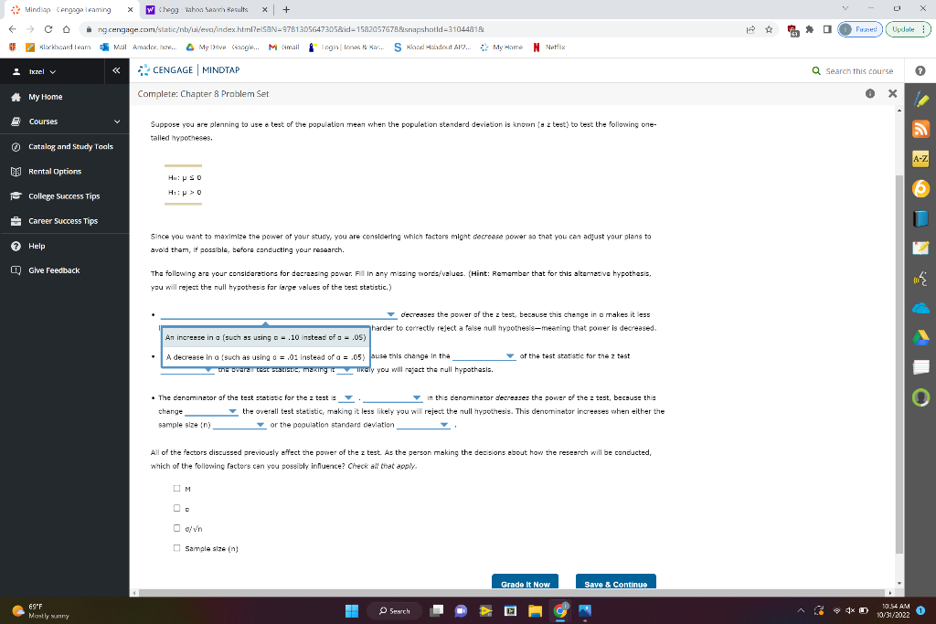 Complete: Chapter 8 Prablem Set Suppose you are | Chegg.com