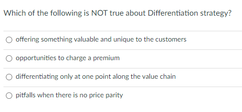 Solved Which of the following is NOT true about | Chegg.com