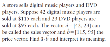 Solved A store sells digital music players and DVD players. | Chegg.com