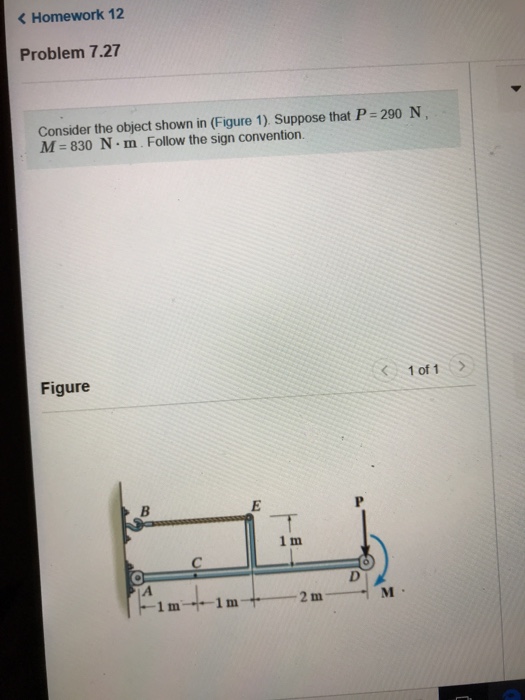 Solved Homework 12 Problem 7.27 Consider the object shown in | Chegg.com