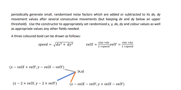 using java Question 1) - Multi-threaded Boid | Chegg.com