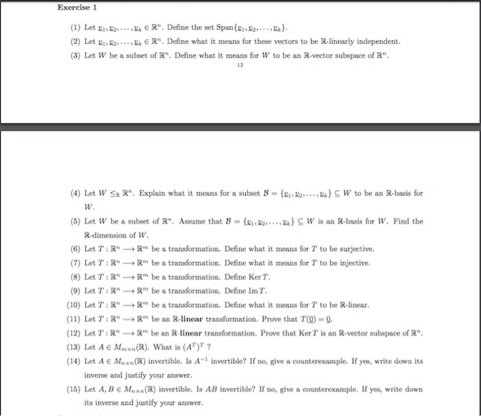 Solved Let v_1, v_2, ..., v_k elementof R^n. Define the set | Chegg.com